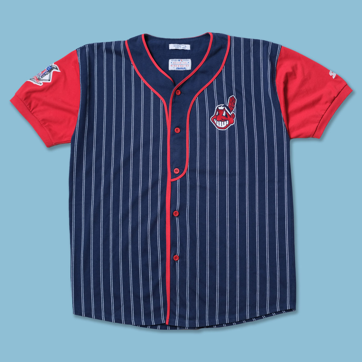 VIntage Starter Cleveland Indians Baseball Jersey XLarge | Double ...