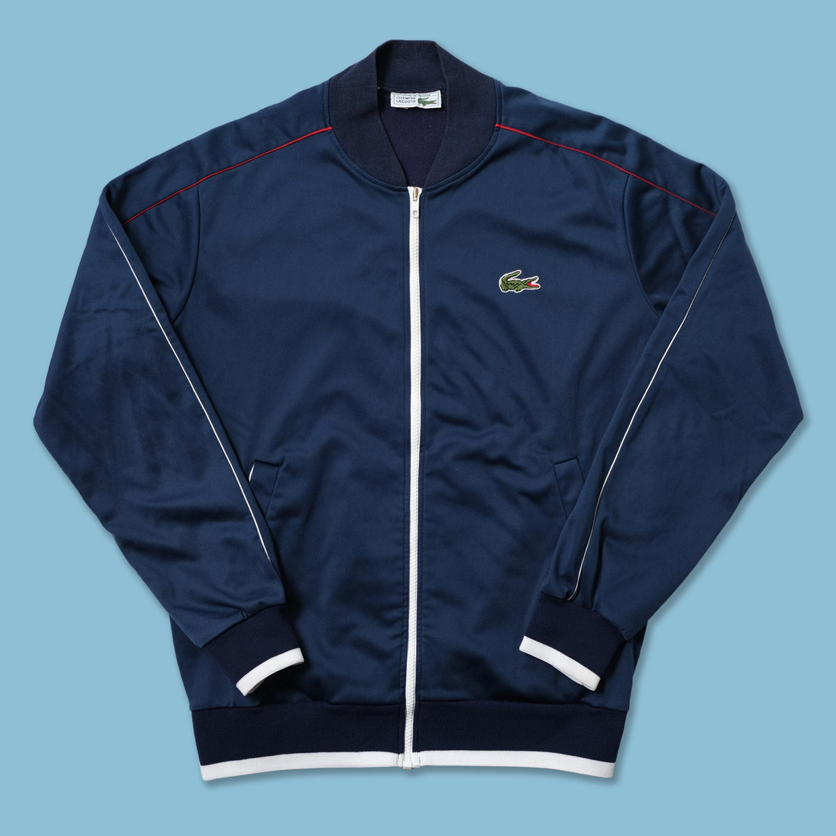 Vintage Lacoste Track Jacket Medium | Double Double Vintage