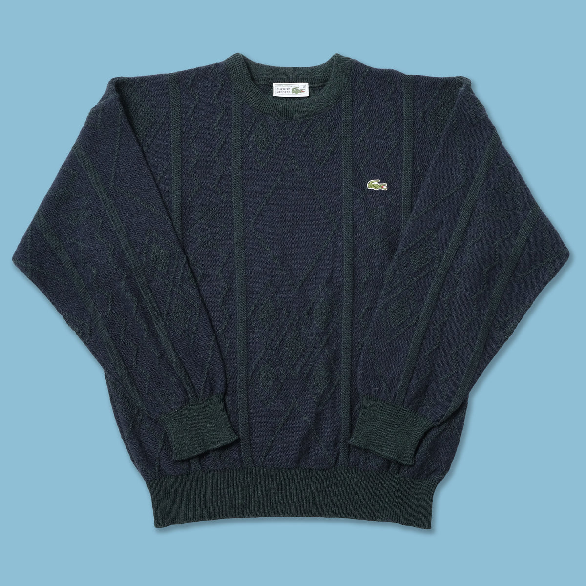Vintage Lacoste Knit Sweater Large | Double Double Vintage
