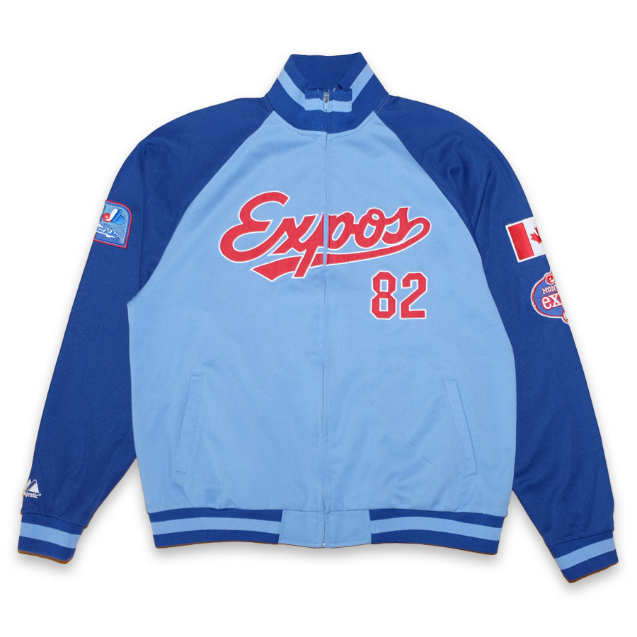 Majestic Montreal expos Baseball Jacket Large | Double Double Vintage