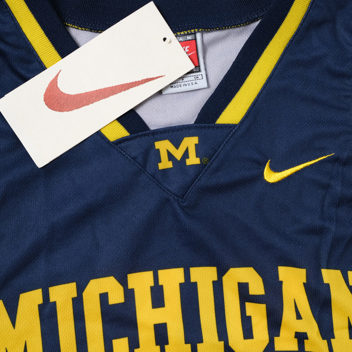 Vintage Deadstock Nike Michigan Basketball Jersey Small | Double Double ...