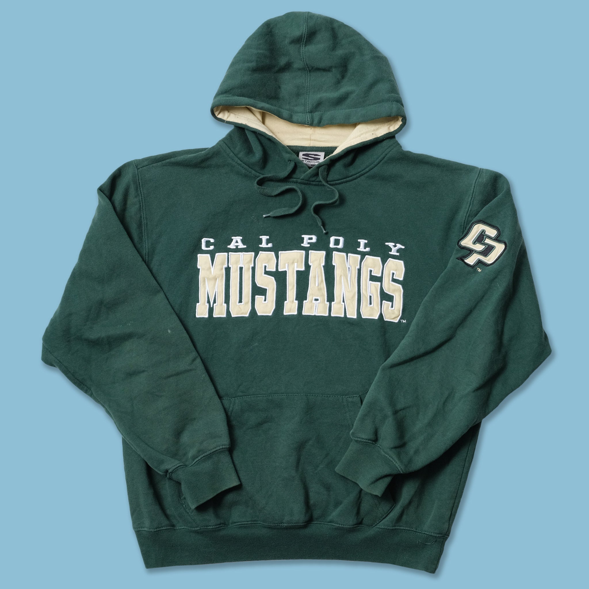 Vintage Cal Poly Mustangs Hoody Medium | Double Double Vintage