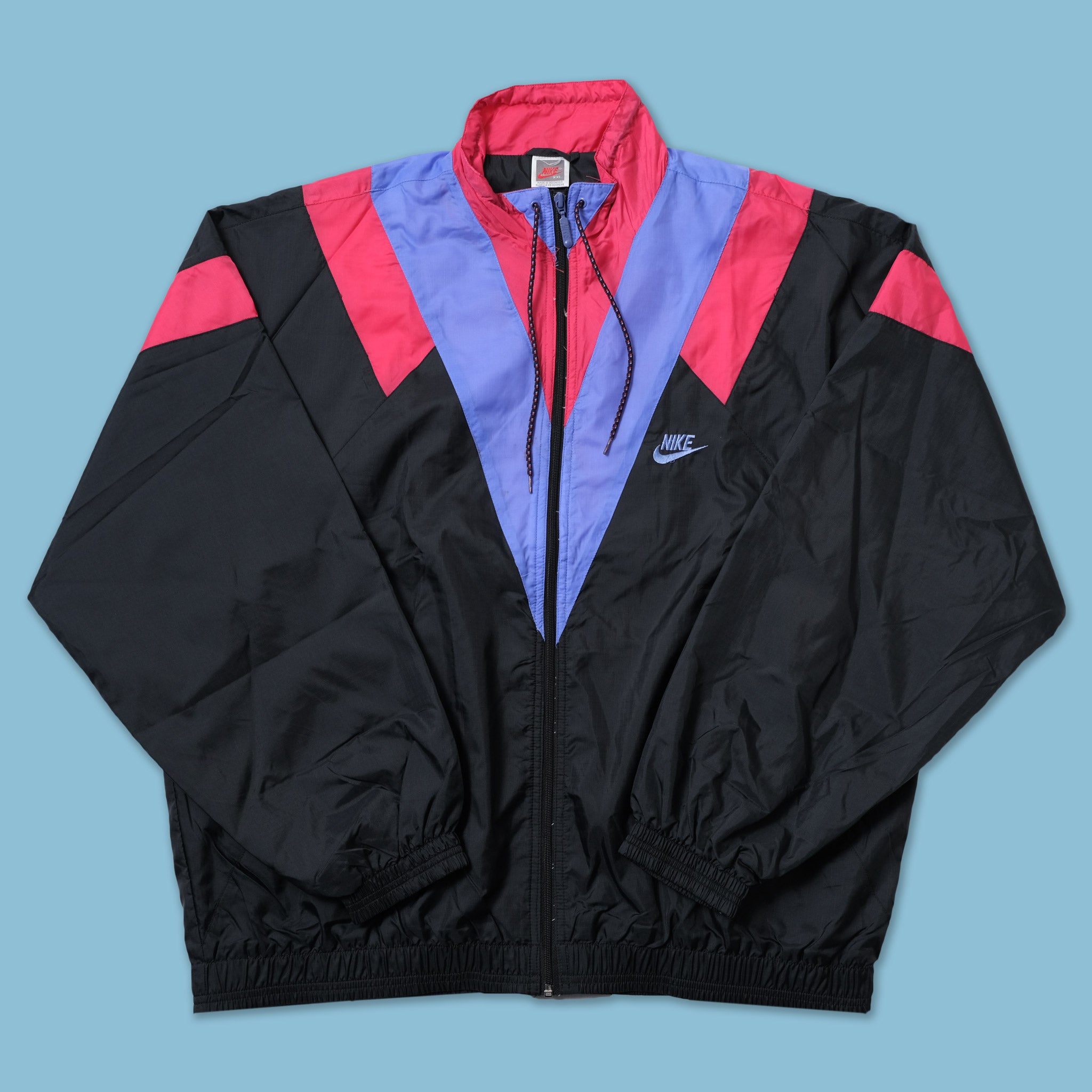 Vintage Nike Tape Track Jacket XLarge Double Double Vintage