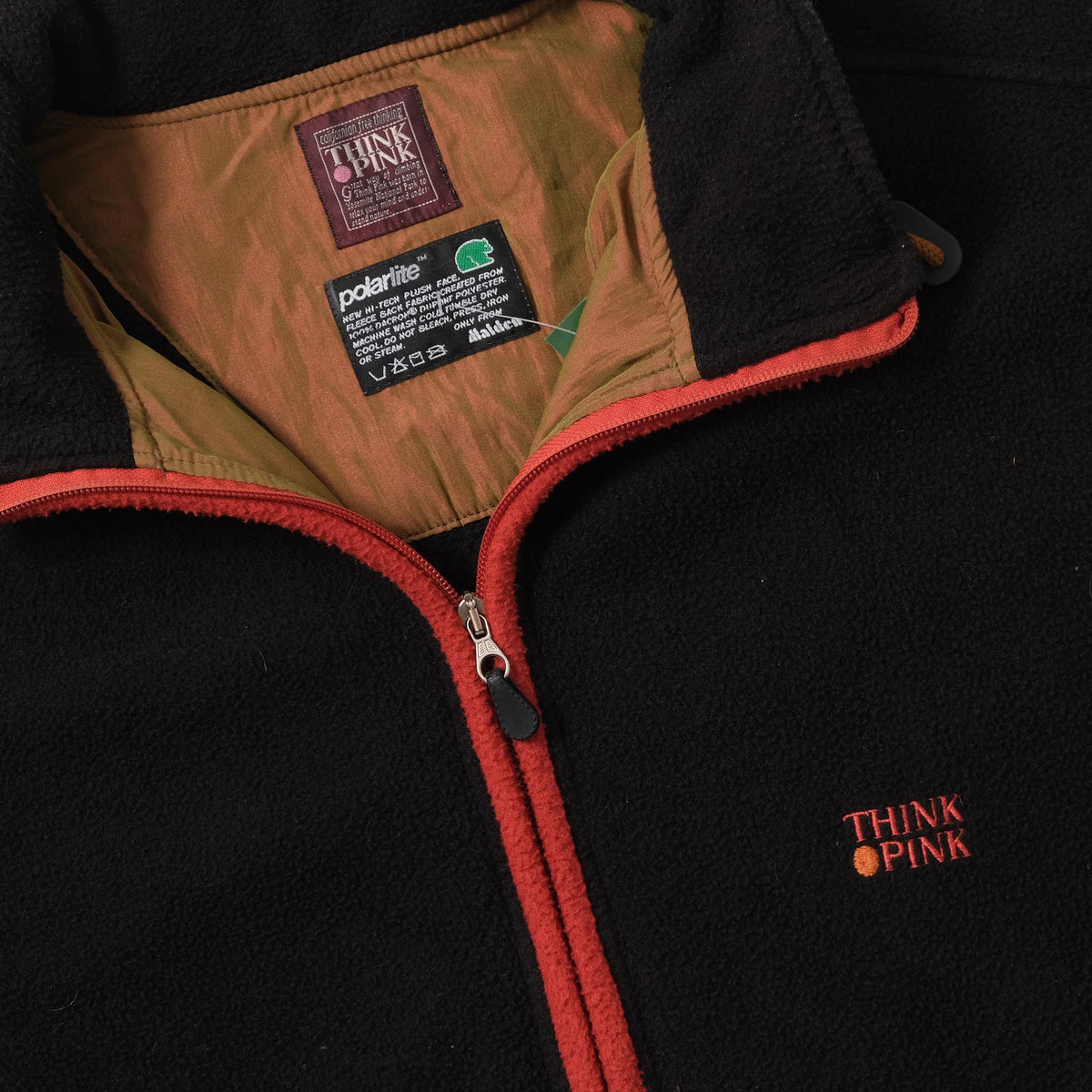 Vintage Think Pink Polartec Fleece XLarge | Double Double Vintage