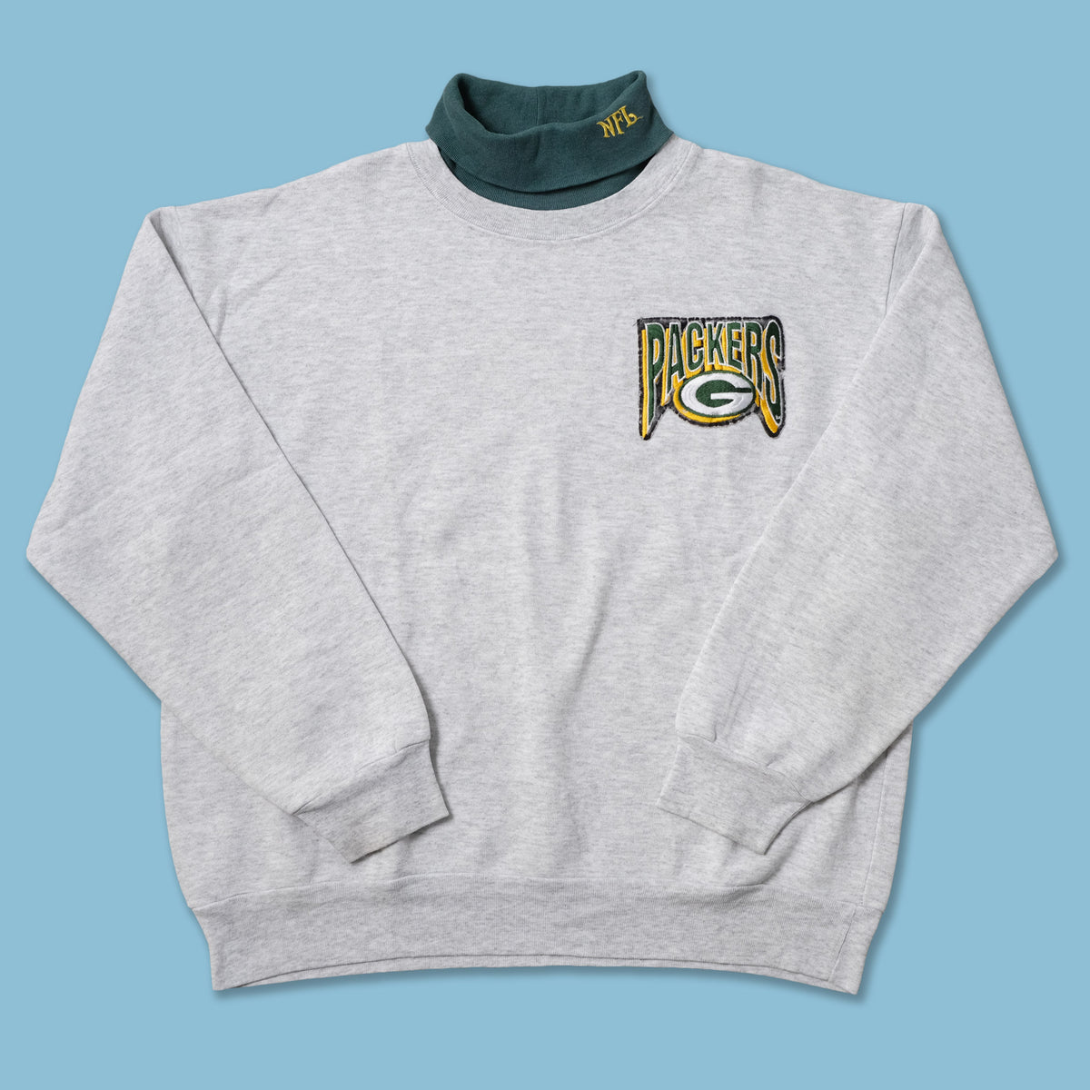 Vintage Greenbay Packers Turtleneck Sweater Medium | Double Double Vintage