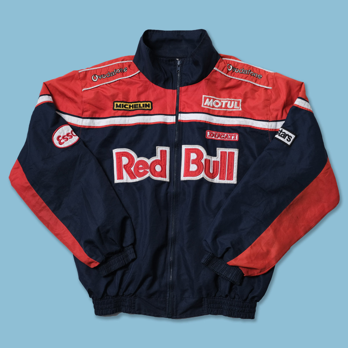 Vintage Red Bull Racing Track Jacket Medium | Double Double Vintage
