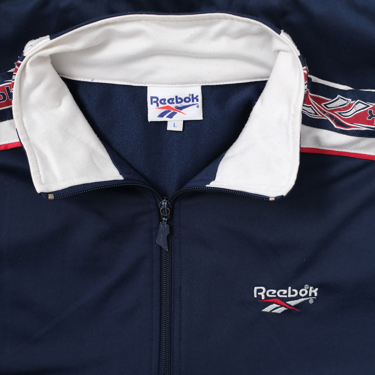 Vintage Reebok Track Jacket Large | Double Double Vintage