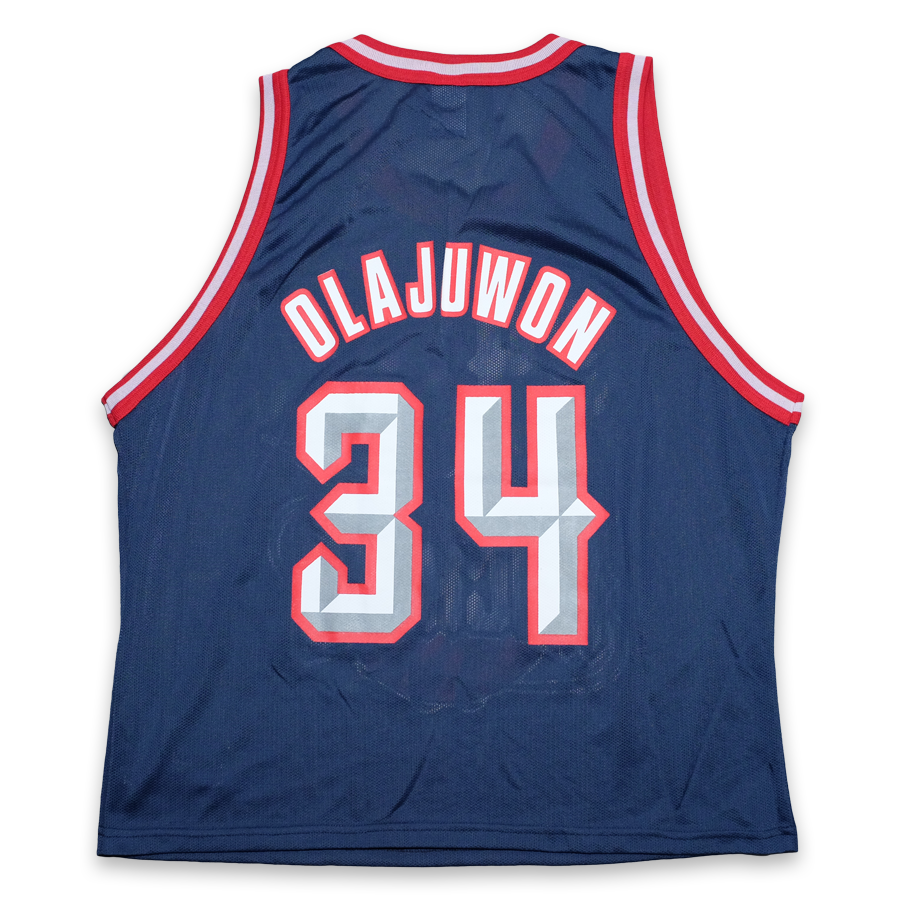 Vintage Hakeem Olajuwon Rockets Jersey XLarge | Double Double Vintage