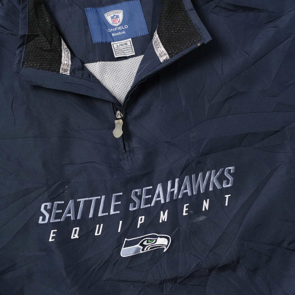 Seattle Seahawks Windbreaker Large | Double Double Vintage