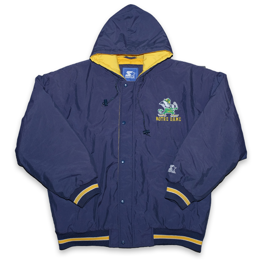 Vintage Starter University Of Notre Dame Jacket XLarge | Double Double ...