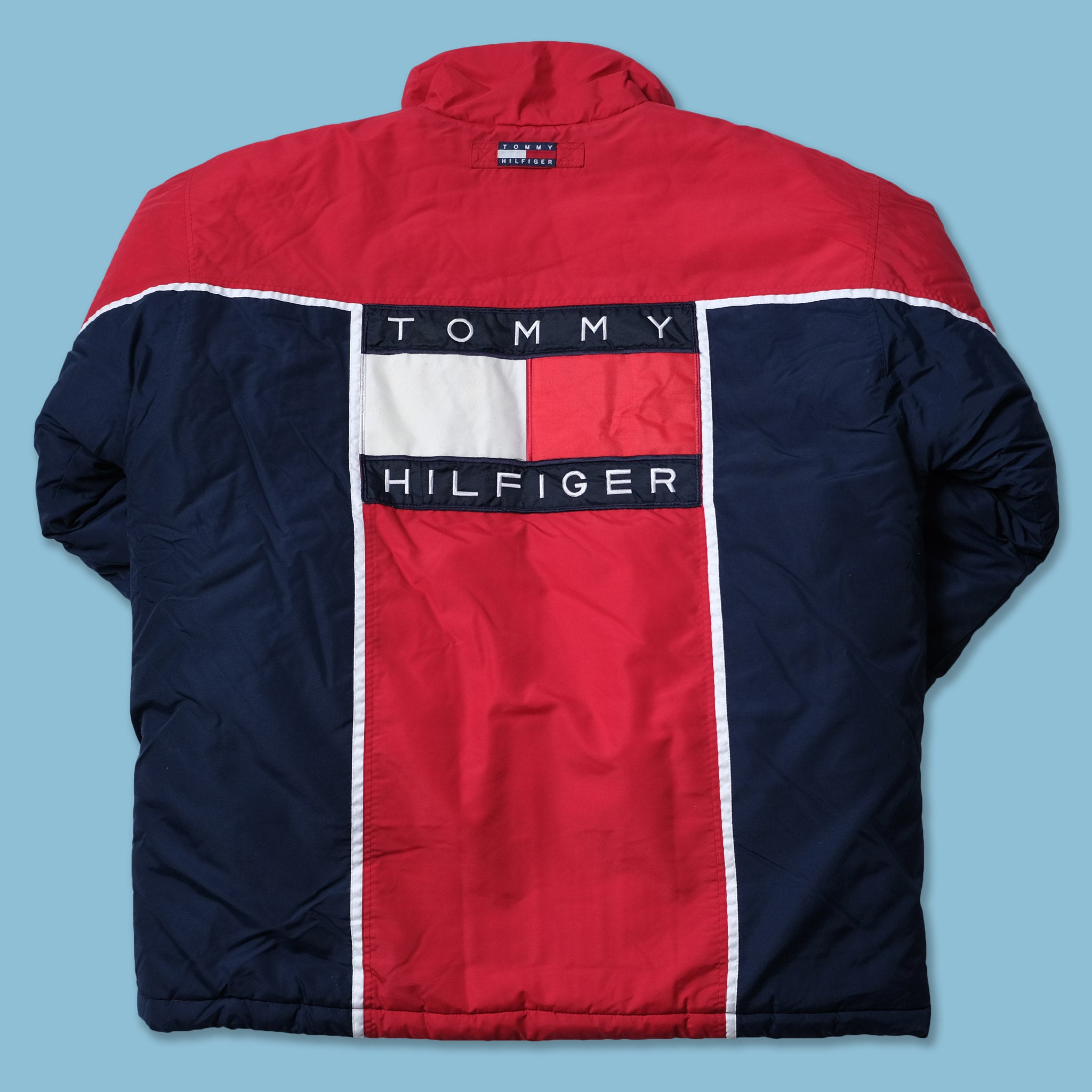 Vintage Tommy Hilfiger Puffer Jacket Large XLarge Double Double Vintage